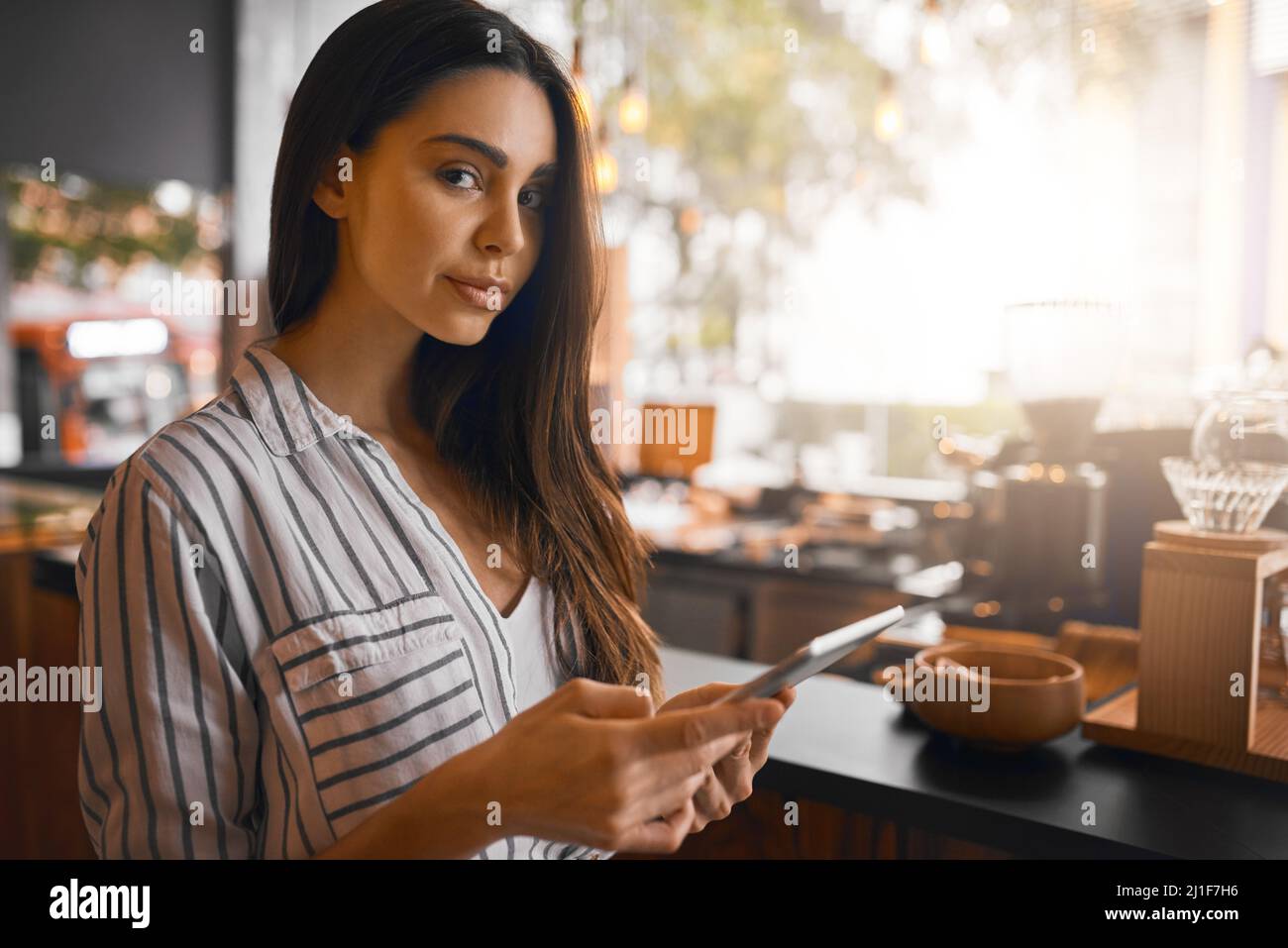 Technology makes it easy to run things. Cropped portrait of an ...