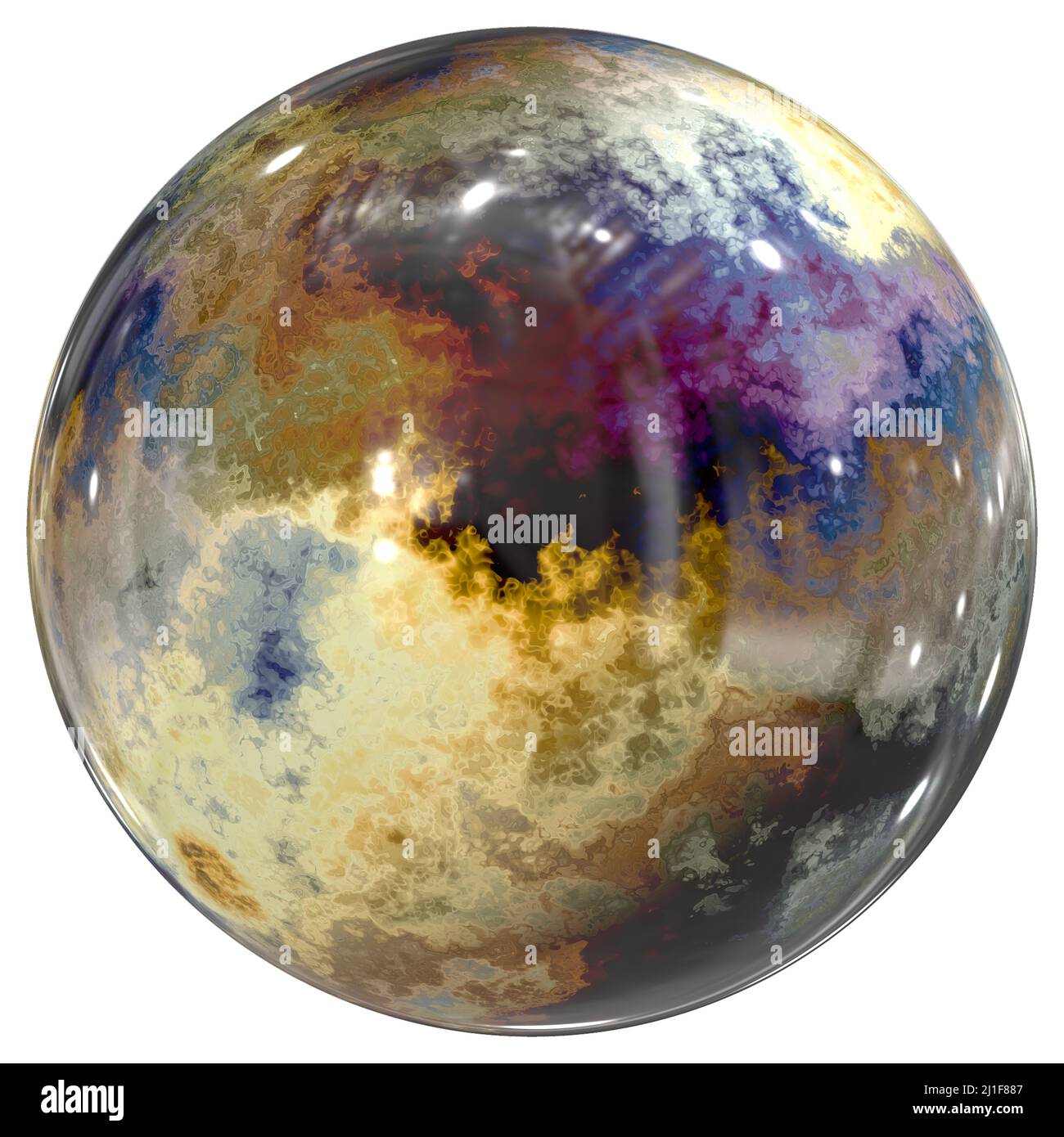 3d glass colorful spheres hi-res stock photography and images - Alamy