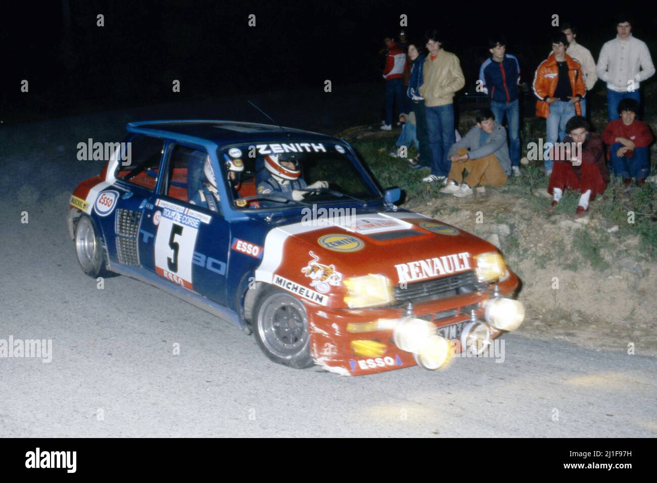 Alain Coppier (FRA) Josepha Laloz (FRA) Renault 5 Turbo Gr4 Stock Photo ...