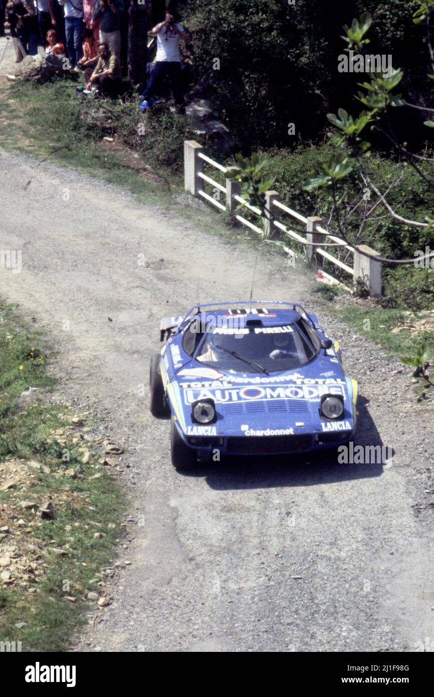 Bernard Darniche (Fra) Alain Mahè (fra) Lancia Stratos HF Team ...