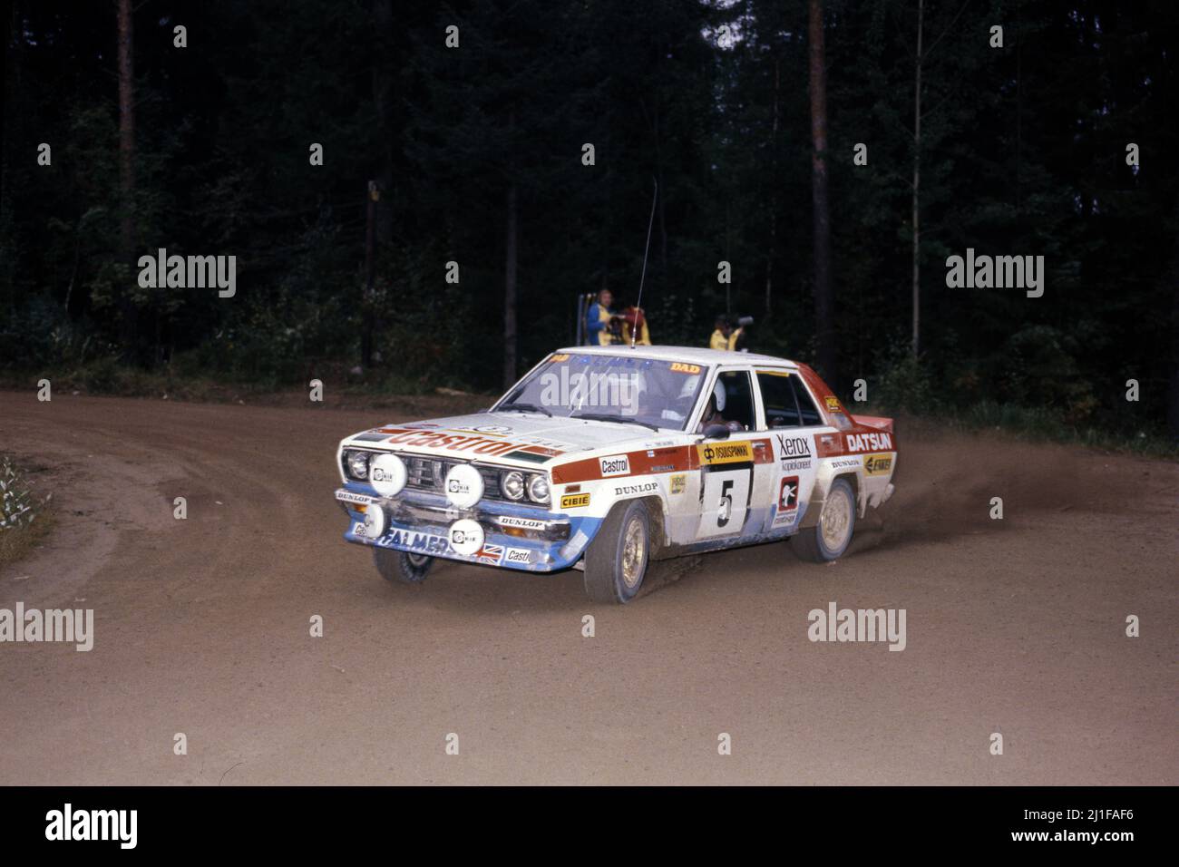 Timo Salonen (FIN) Seppo Harjanne (FIN) Datsun Violet GT Gr4 Stock ...