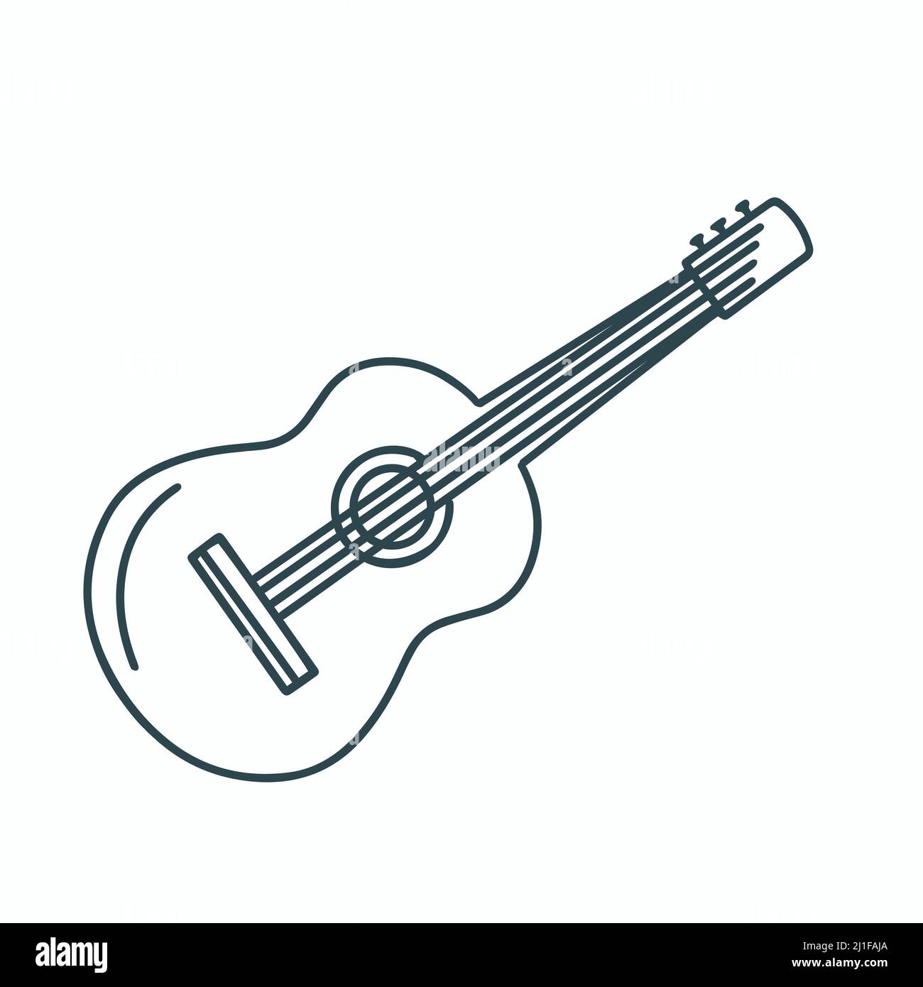 Folk music icon doodle Cut Out Stock Images & Pictures - Alamy