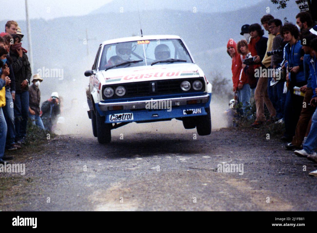 Tony Pond (GBR) Ian Grindrod (GBR) Datsun Violet GT Gr4 Stock Photo - Alamy
