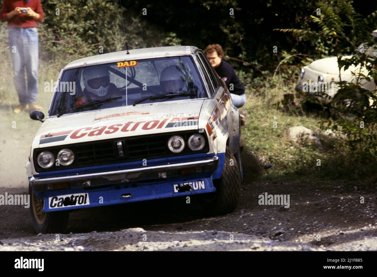Tony Pond (GBR) Ian Grindrod (GBR) Datsun Violet GT Gr4 Stock Photo - Alamy