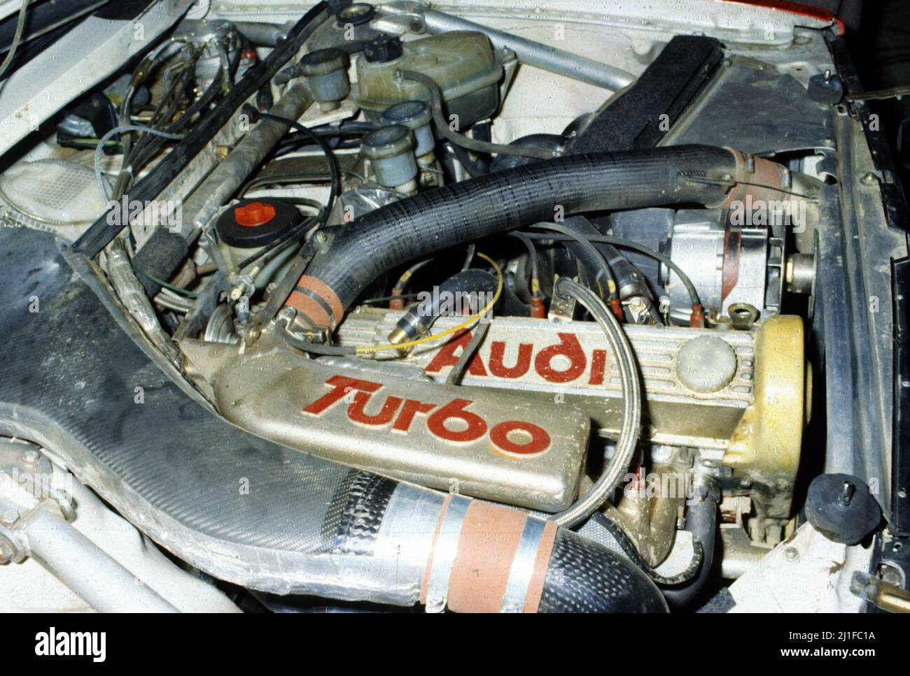 Audi Quattro Gr4 turbo engine Stock Photo - Alamy