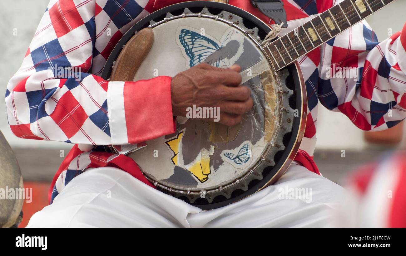 Playing Banjo close up Stock Photo - Alamy