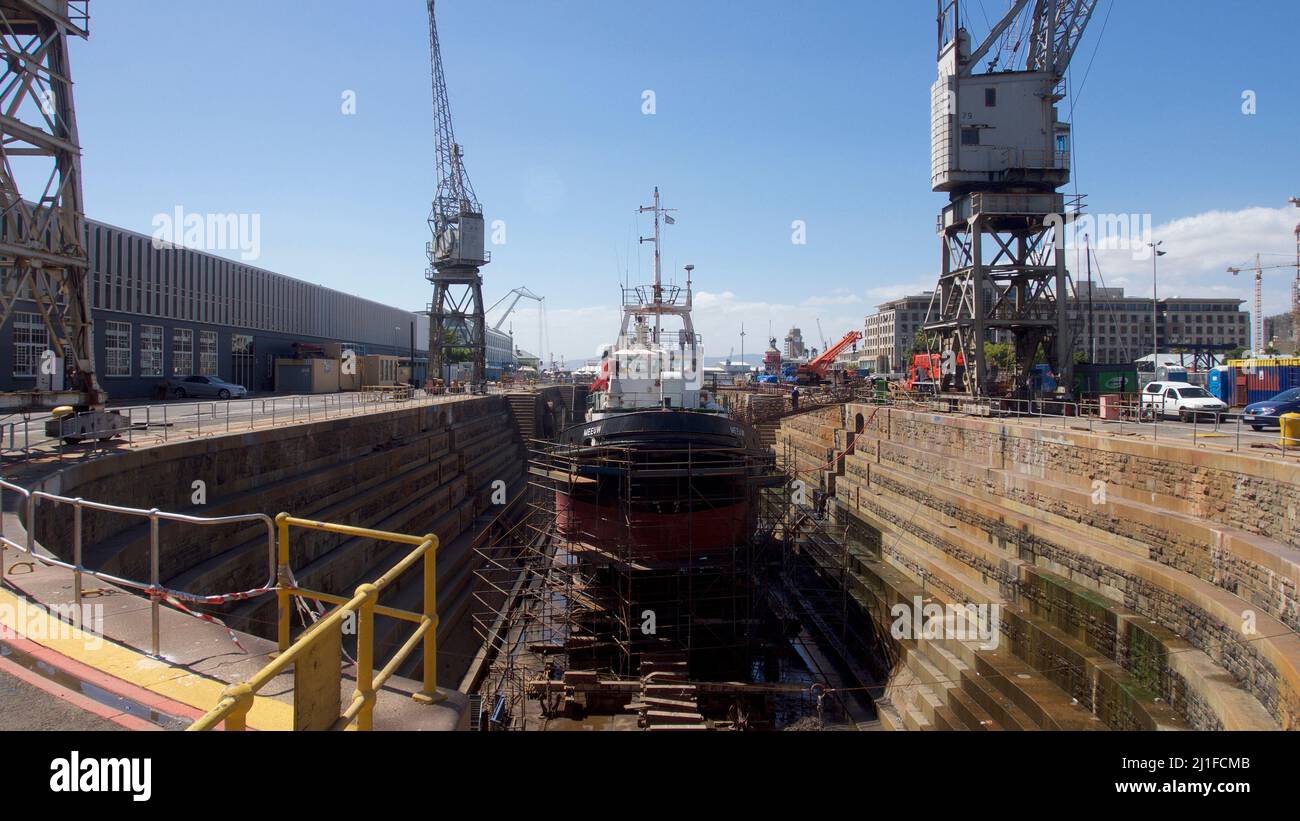 Ship at Dry Dock Stock Photo - Alamy