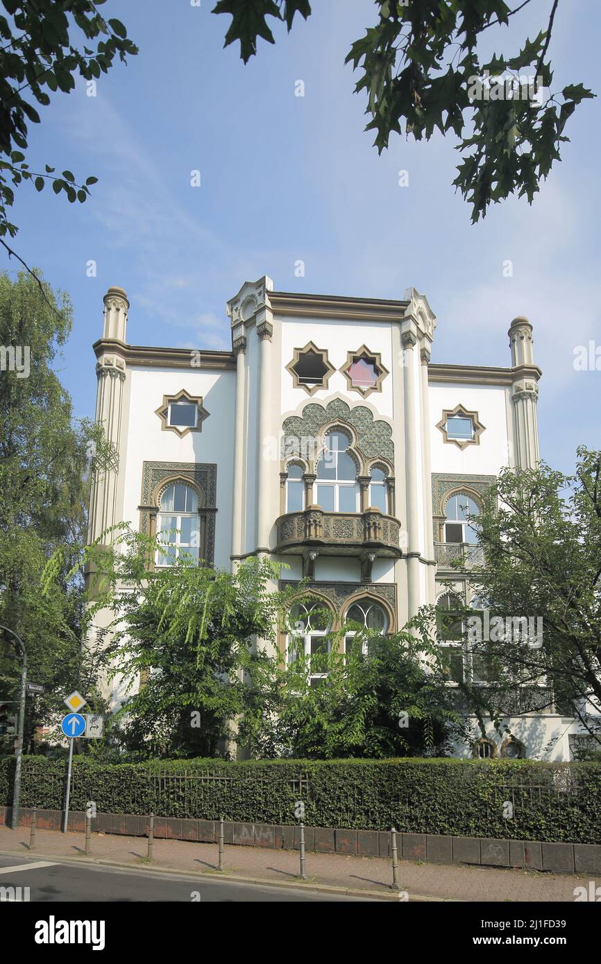 Moorish building at Eschenheimer Anlage, Frankfurt, Hesse, Germany ...