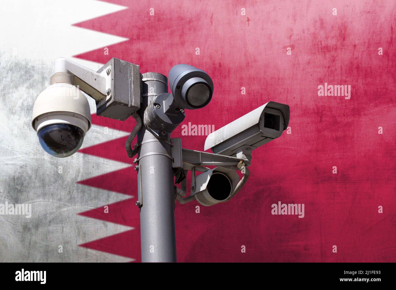 Closed circuit camera Multi-angle CCTV system against the background of ...