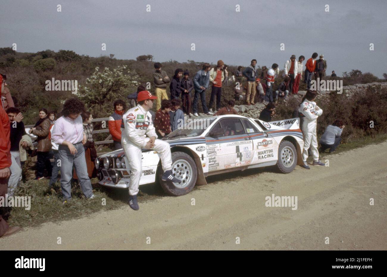 Attilio Bettega (ITA) Maurizio Perissinot (ITA) Lancia Rally 037 GrB ...