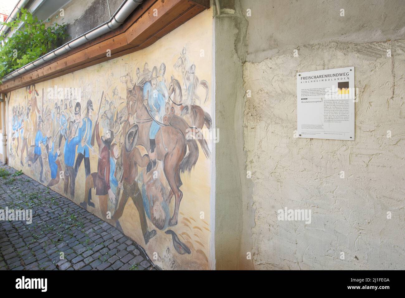 Mural dedicated to freedom fighters in Kirchheimbolanden, Rhineland ...