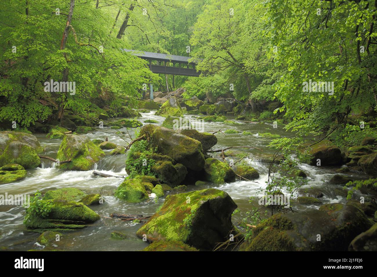 River prum at the irrel waterfalls at irrel hi-res stock photography ...