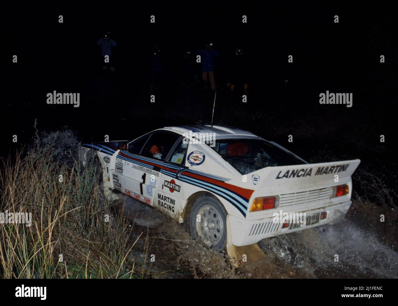 Markku Alen (FIN) Ilkka Kivimaki (FIN) Lancia Rally 037 GrB Martini ...