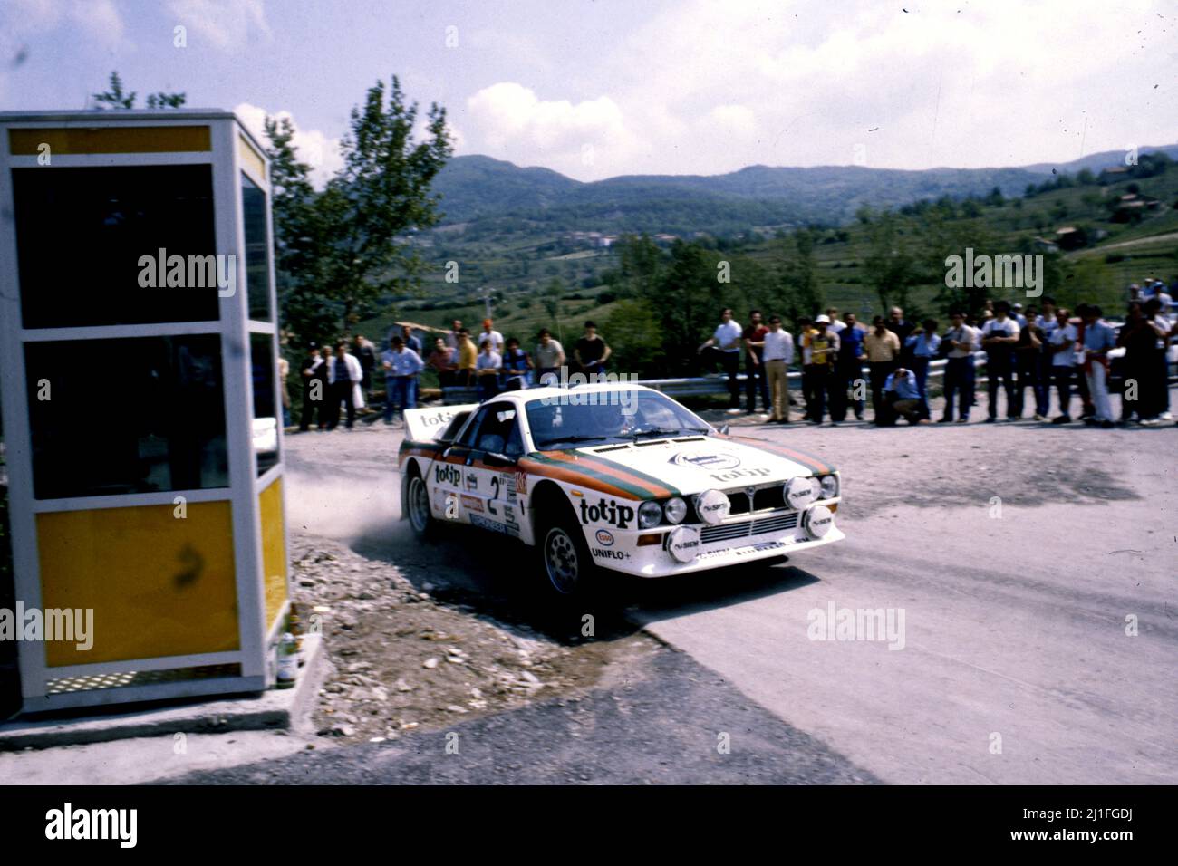 Andrea Zanussi (ITA) Arnaldo Bernacchini (ITA) Lancia Rally 037 GrB ...