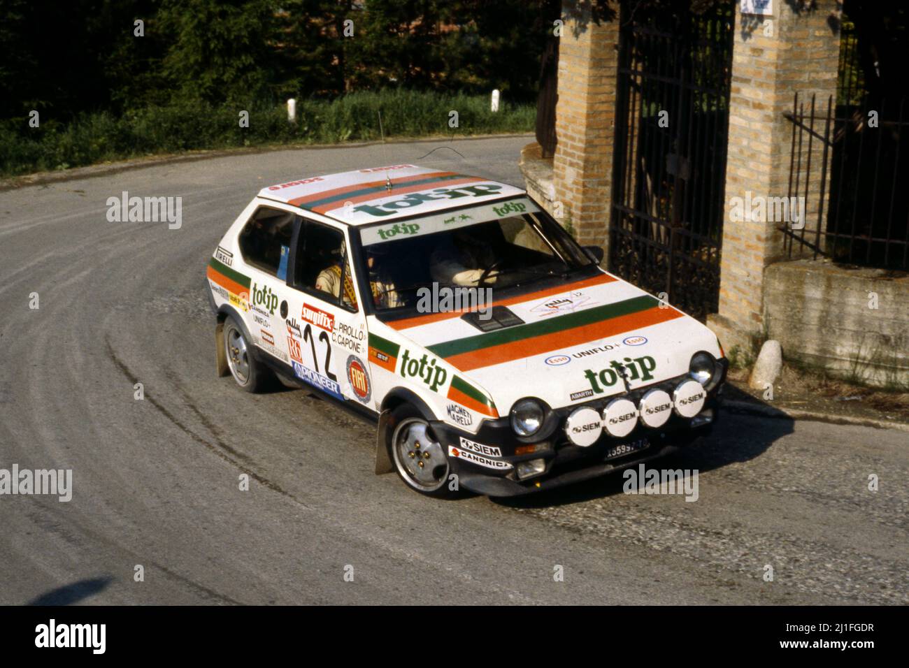 Carlo Capone (ITA) Luigi Pirollo (ITA) Fiat Ritmo Abarth 125 GrA Jolly ...