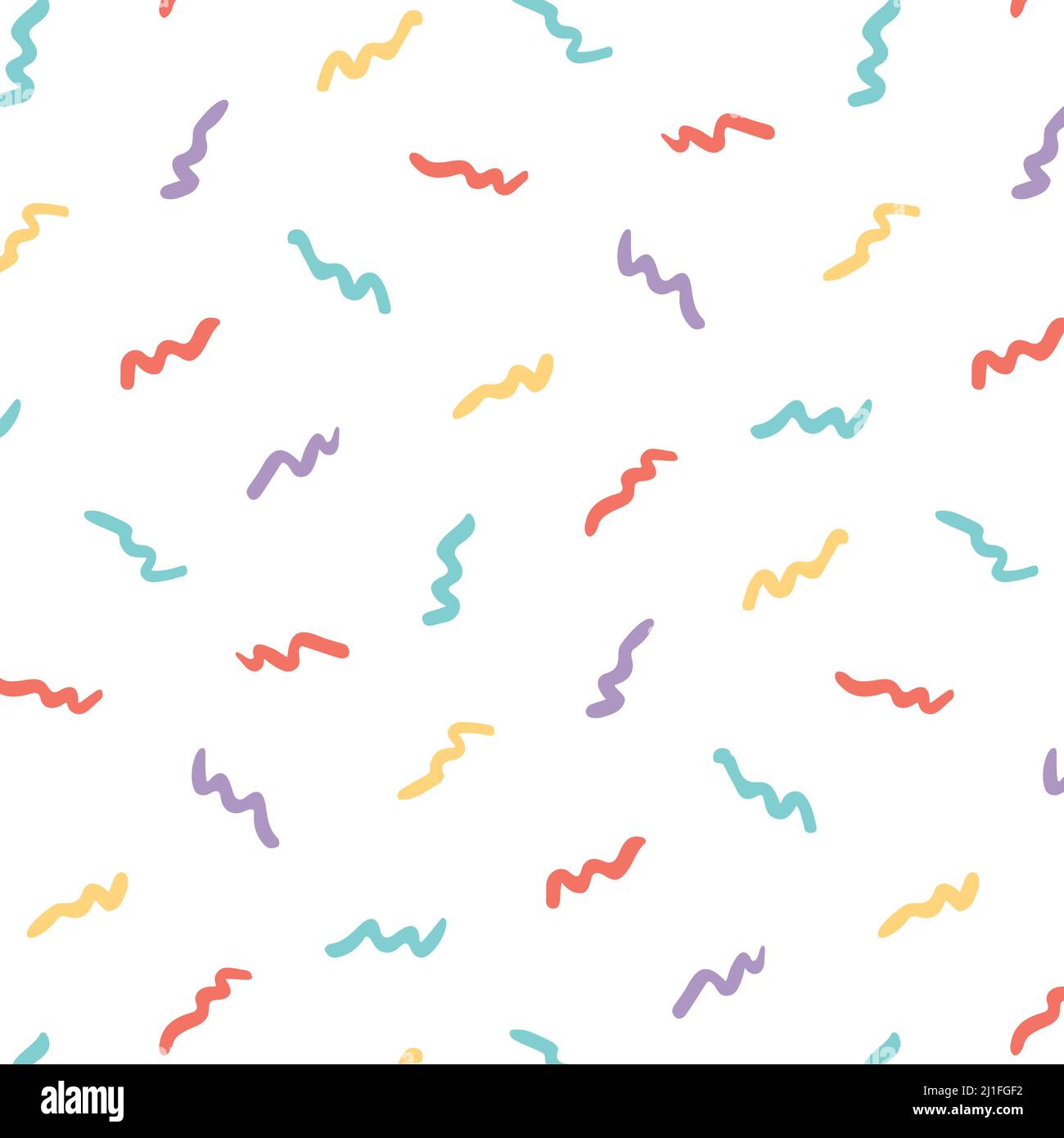 Hand drawn vector illustration of colorful lines pattern Stock Photo ...