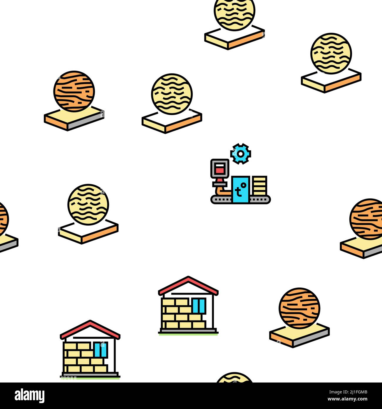 Mineral Wool Material Vector Seamless Pattern Stock Vector Image & Art ...