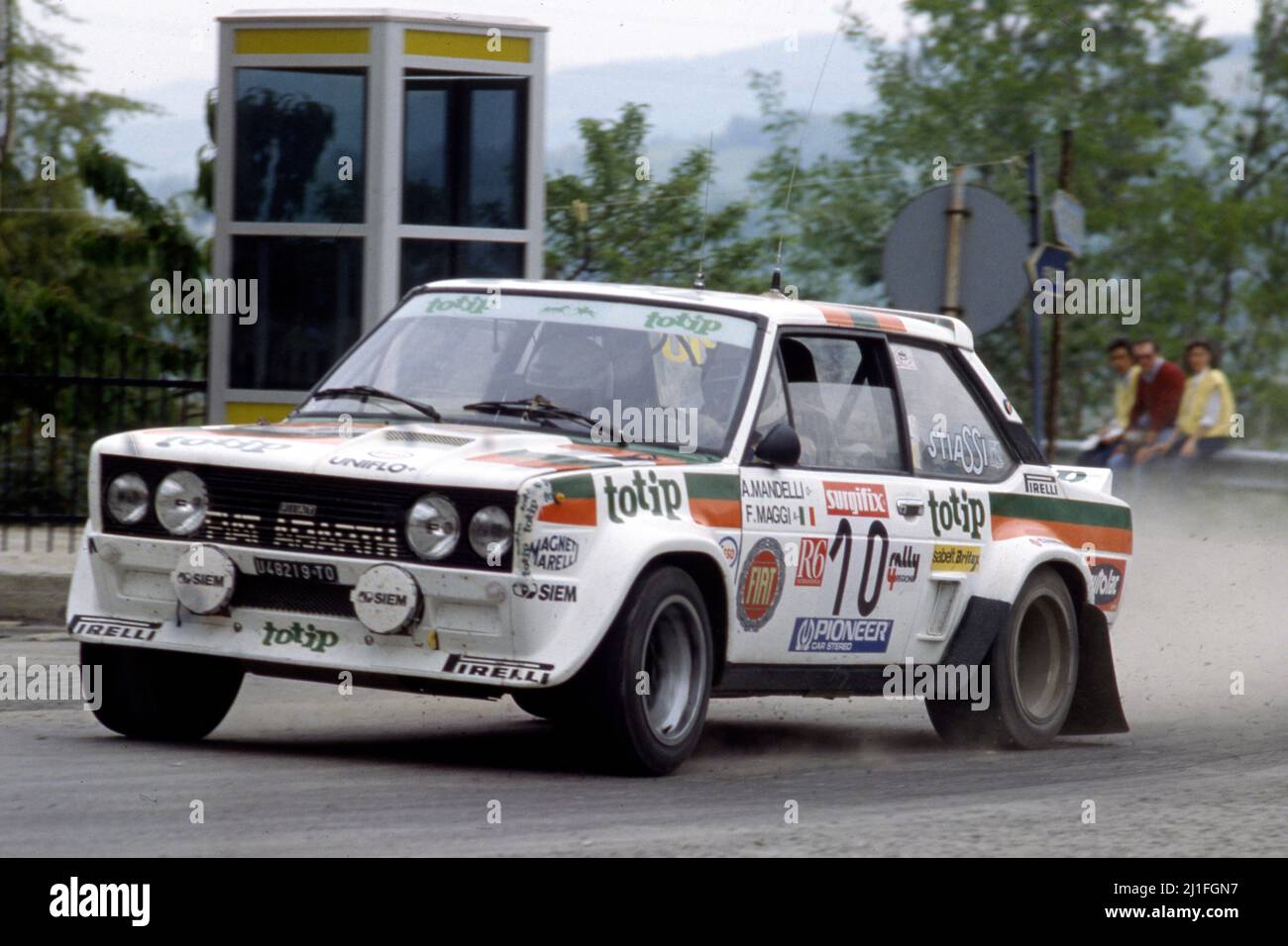 Antonella Mandelli (ITA) Fiorella Maggi (ITA) Fiat 131 Abarth Gr4 Jolly Club Totip Stock Photo ...