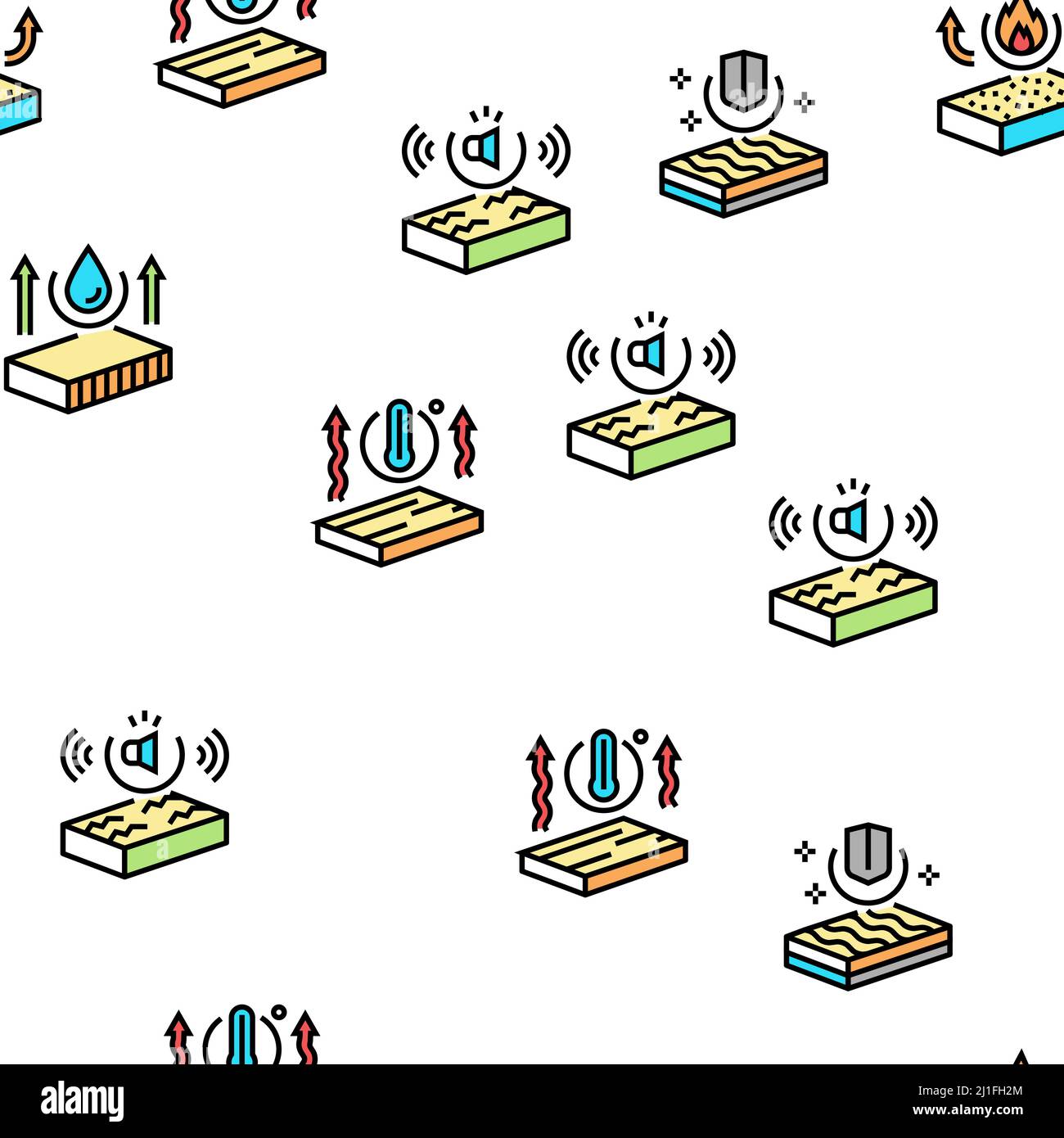 Mineral Wool Material Vector Seamless Pattern Stock Vector Image & Art ...