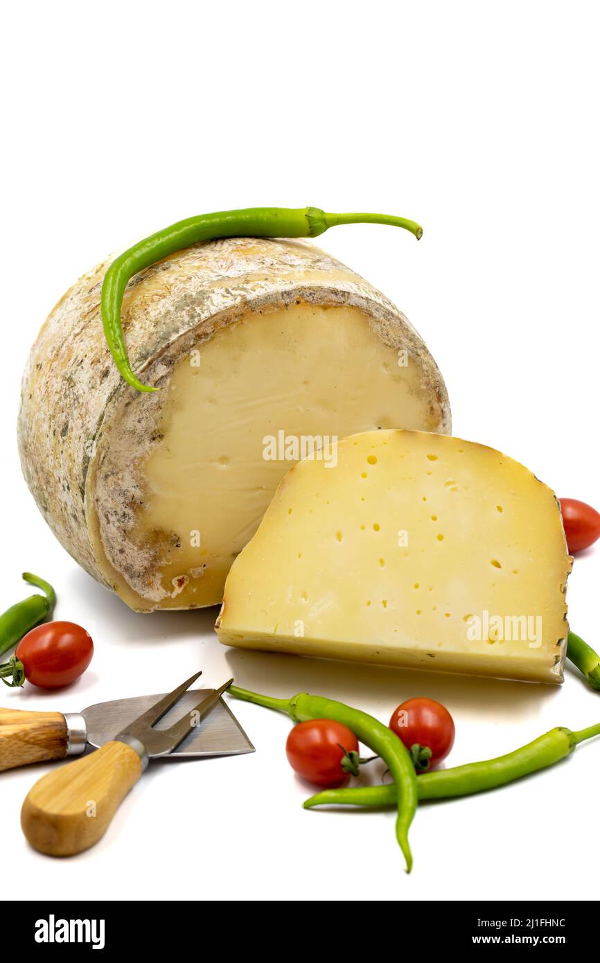 Goat cheddar cheese isolated hi-res stock photography and images - Alamy