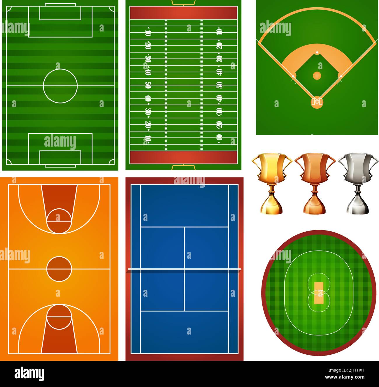 Grass tennis courts Stock Vector Images - Alamy
