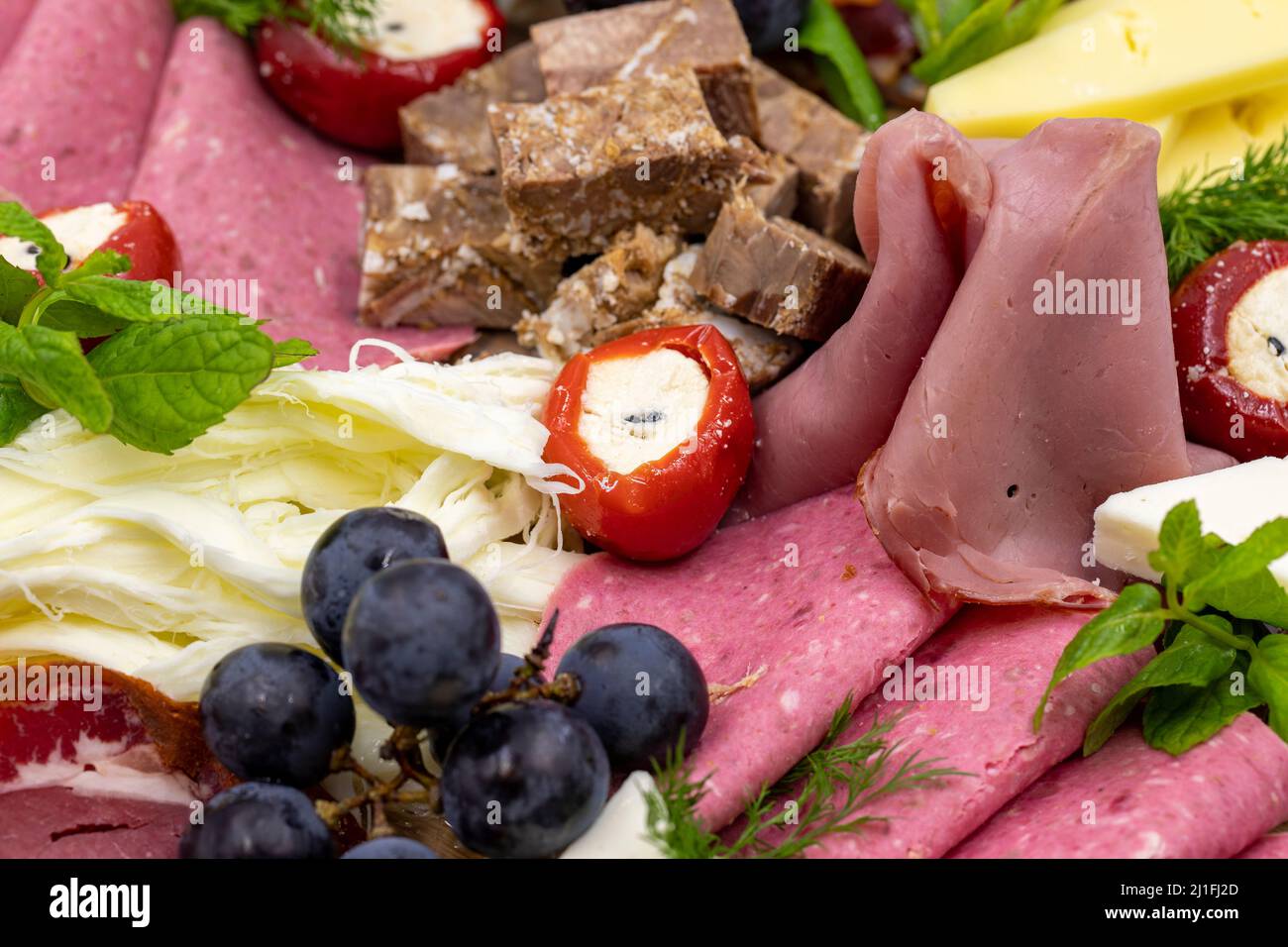 Cold Smoked Meat Plate, antipasto set platter wooden plate. Antipasto ...