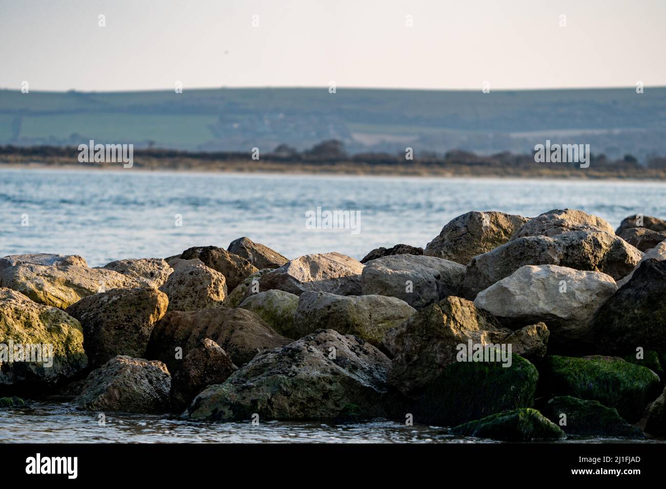 Rock groyne hi-res stock photography and images - Alamy