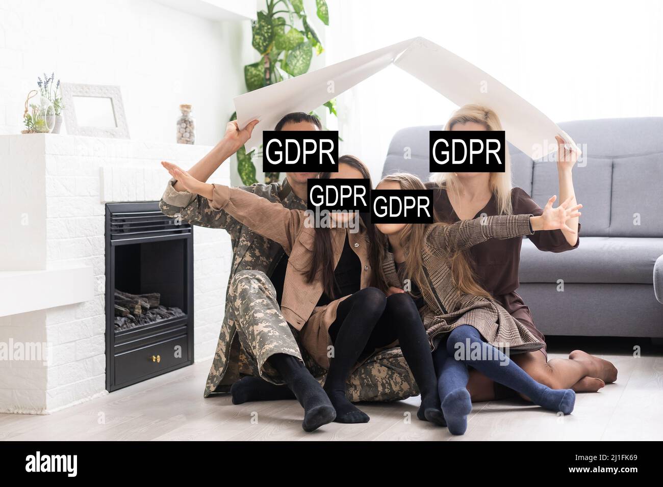 GDPR - General Data Protection Regulations Military concept. Soldier ...
