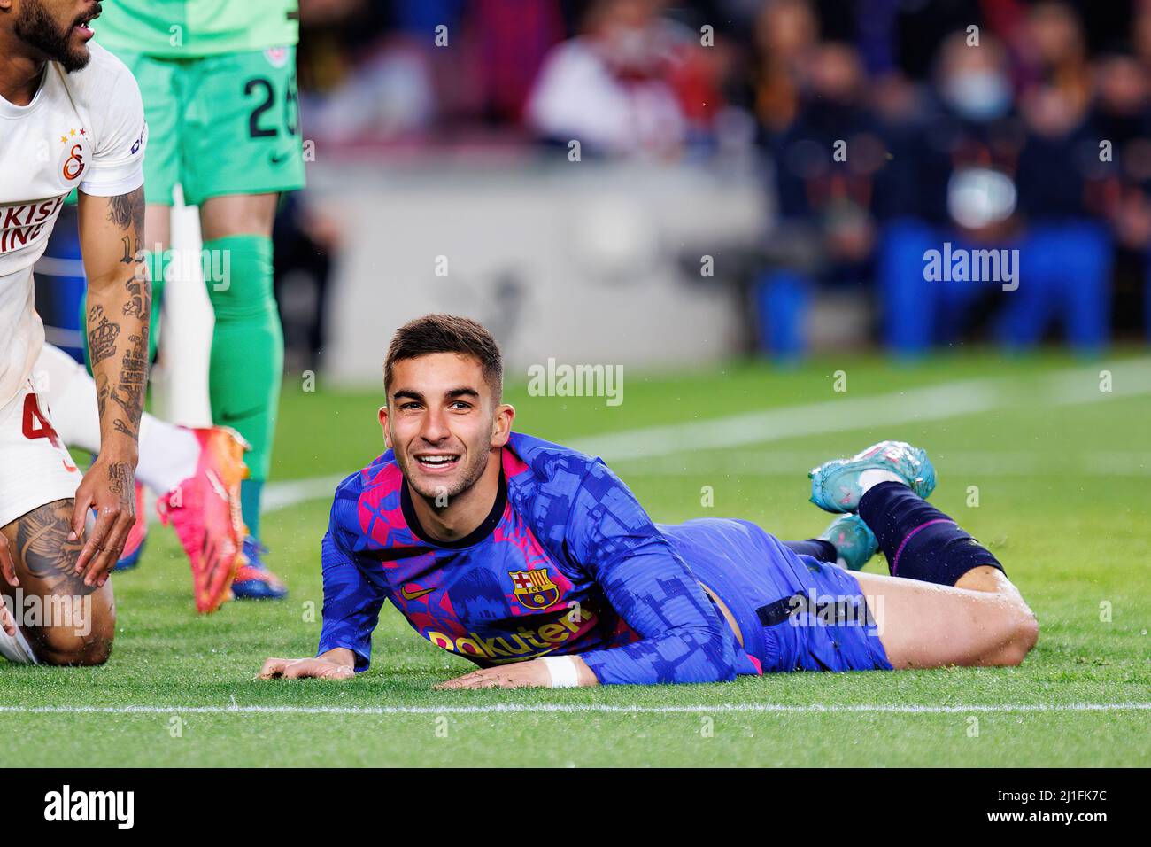 BARCELONA - MAR 10: Ferran Torres in action during the Uefa Europa ...