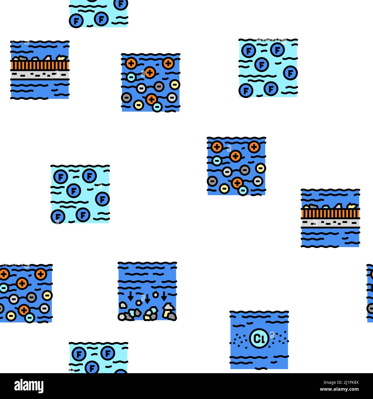 Water Filter Equipment Vector Seamless Pattern Stock Vector Image & Art ...