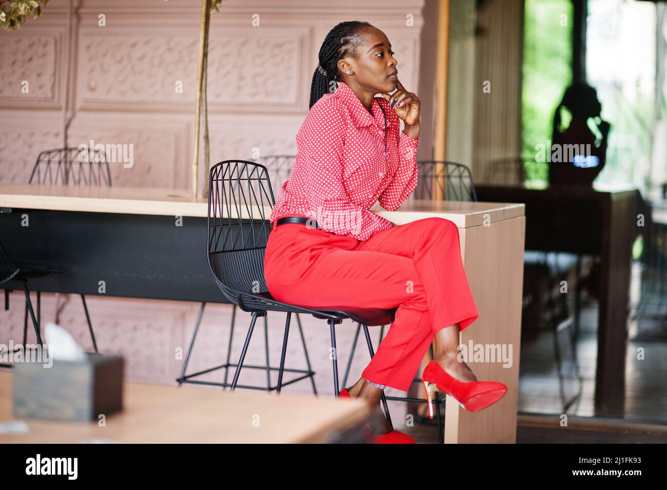 Pretty braids business african american lady bright bossy person ...