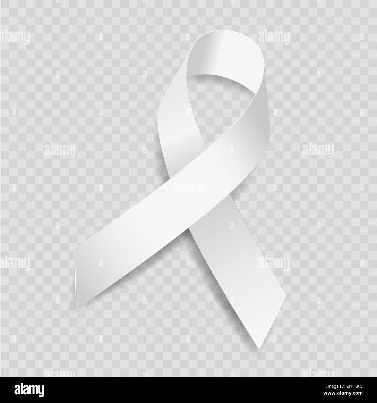 White Awareness Ribbon No Background