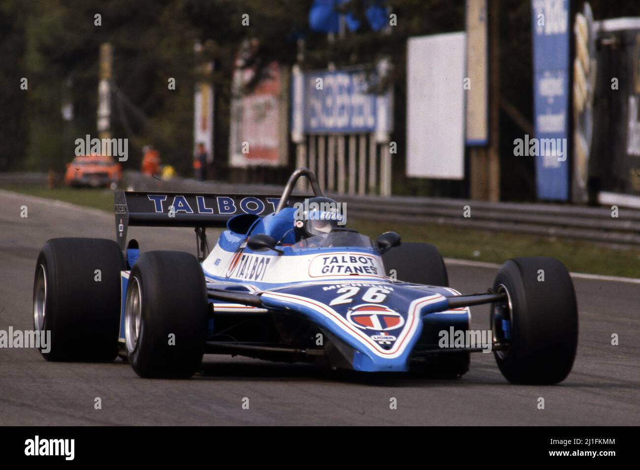 Jacques Laffite (FRA) Ligier JS 17 Matra Stock Photo - Alamy