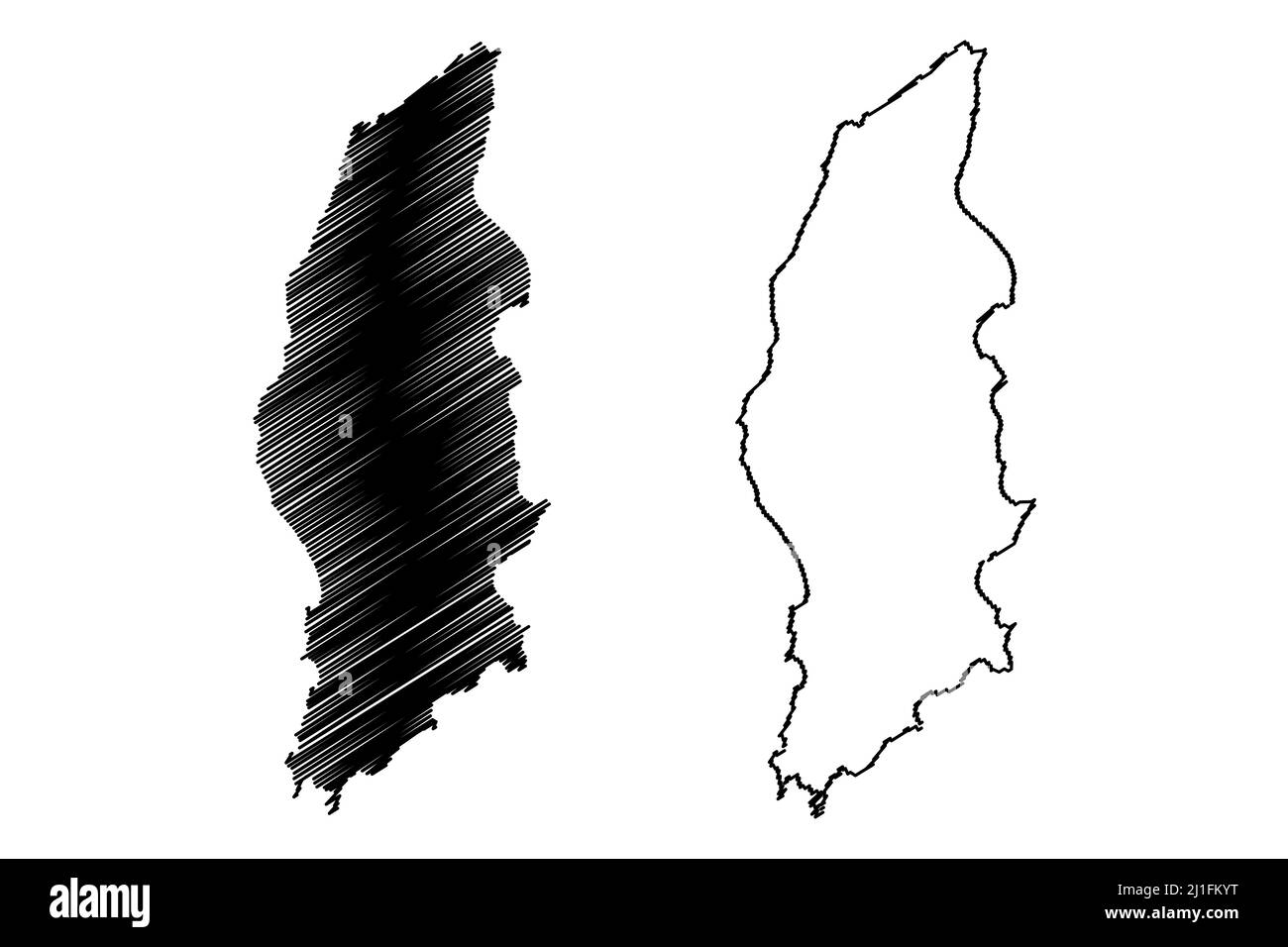 Laut island (Republic of Indonesia, South East Asia) map vector ...