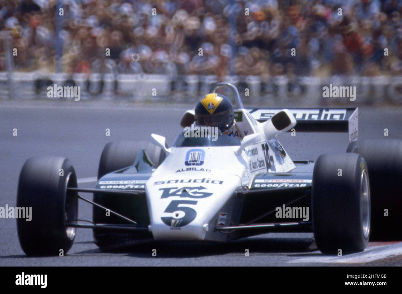 Derek Daly (GBR) Williams FW 08 Ford Cosworth Stock Photo - Alamy