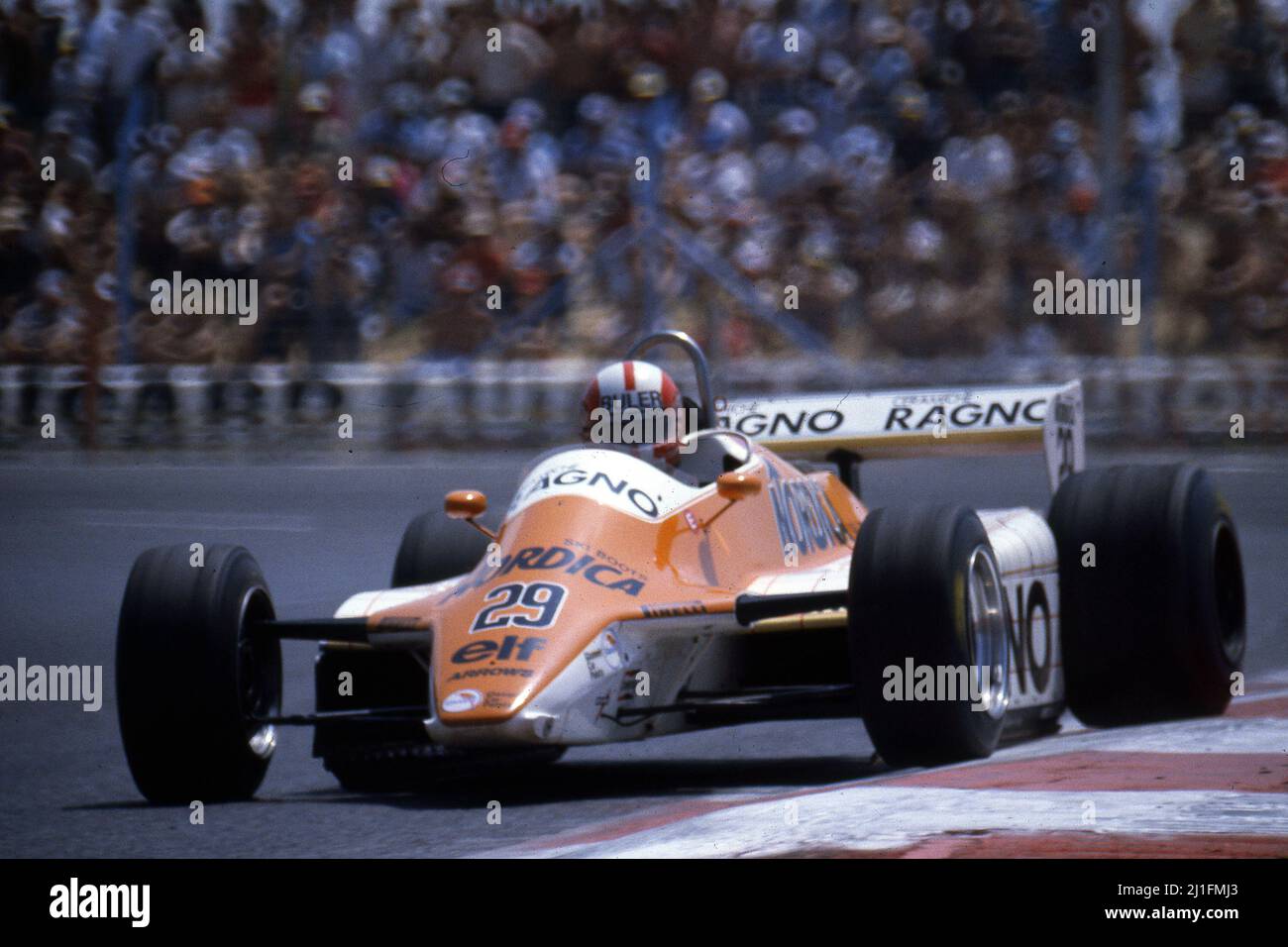 Marc Surer (CH( Arrows A4 Ford Cosworth Stock Photo - Alamy