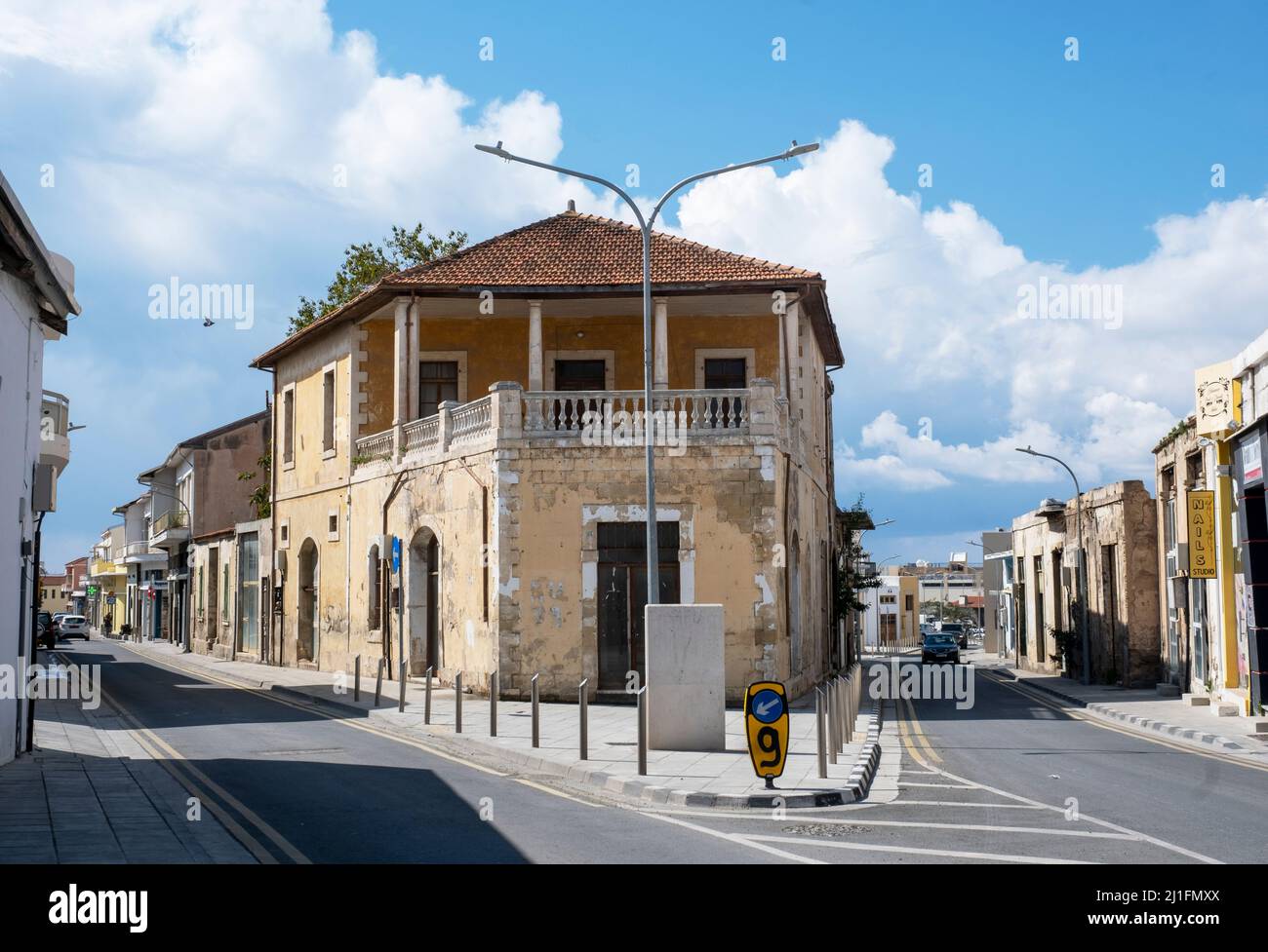View of a street in Paphos old town, Paphos, Cyprus Stock Photo - Alamy