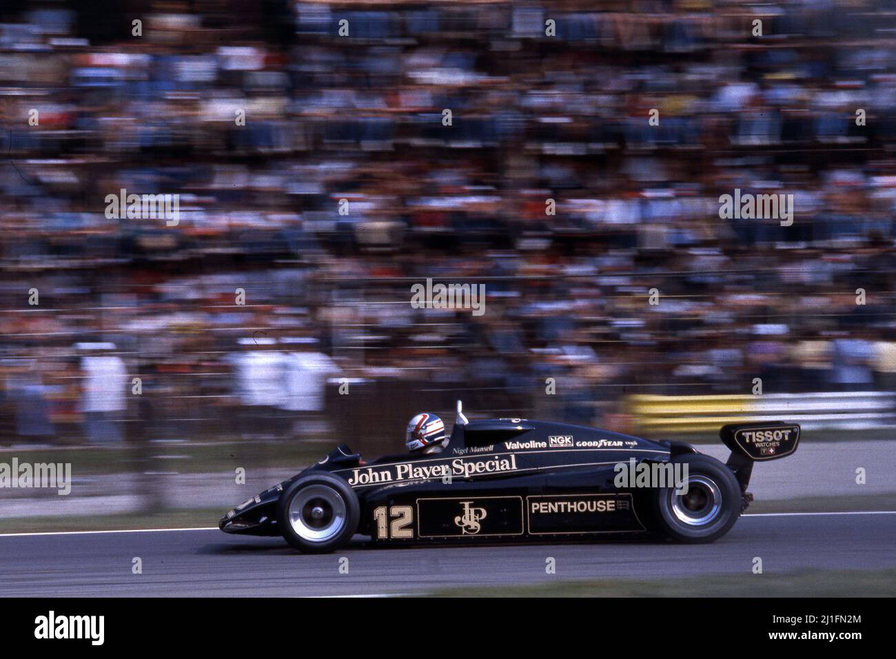 Nigel Mansell (GBR) Lotus 91 Ford Cosworth Stock Photo - Alamy