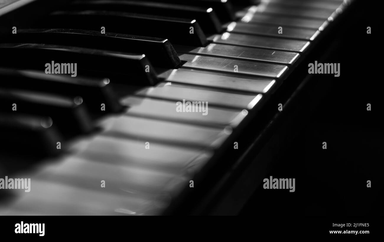 Close up of piano keys hi-res stock photography and images - Alamy