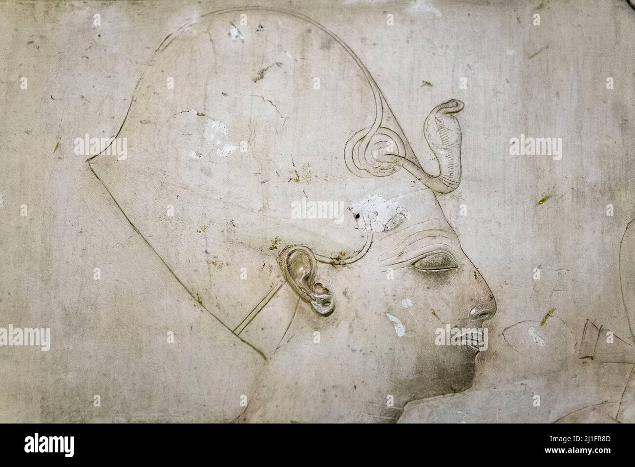 The pharaoh, Seti I, at the Great Temple of Abydos, Egypt Stock Photo ...