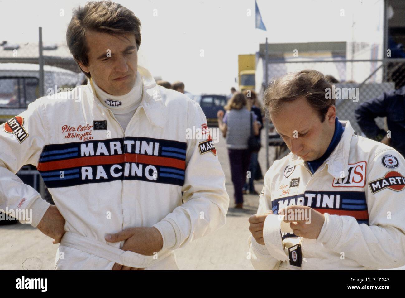 Piercarlo Ghinzani (ITA) and Teo Fabi (ITA) Lancia Martini Racing Stock ...