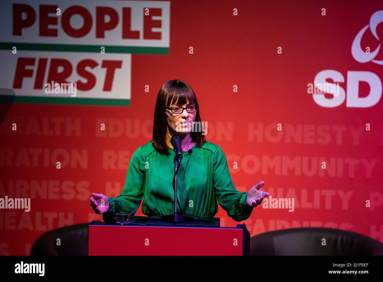 Nicola Mallon during the Social Democrat and Labour Party (SDLP) spring ...