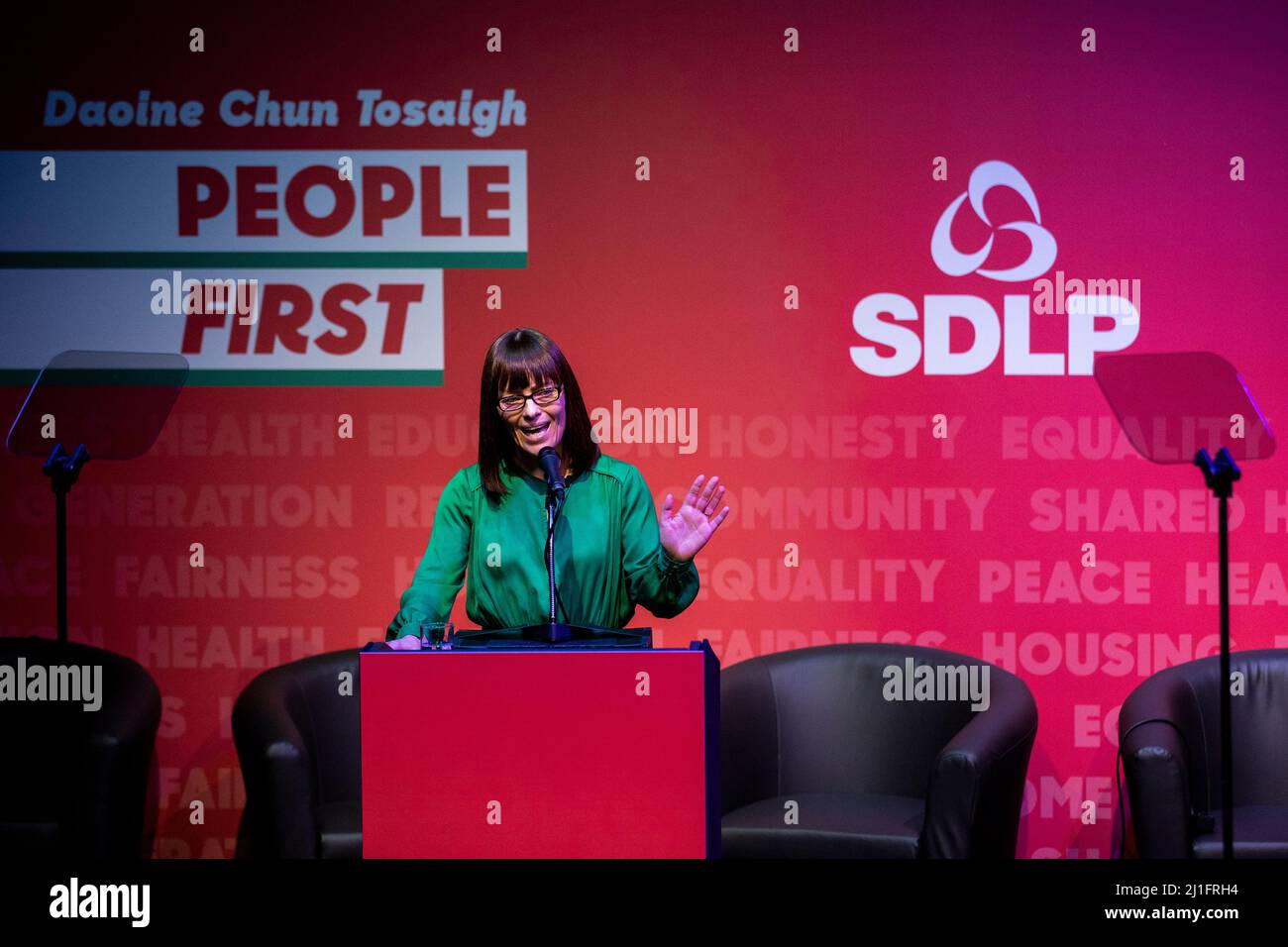 Nicola Mallon during the Social Democrat and Labour Party (SDLP) spring ...