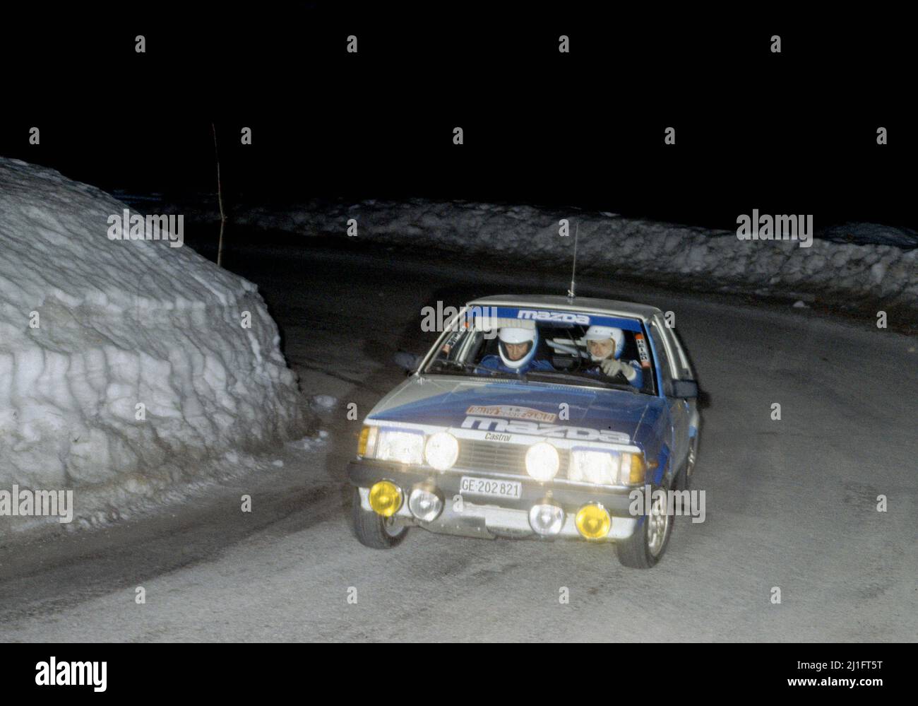 Achim Warmbold (GER) Claes Billstam (SWE) Mazda 323 GR.A Mazda Rally ...