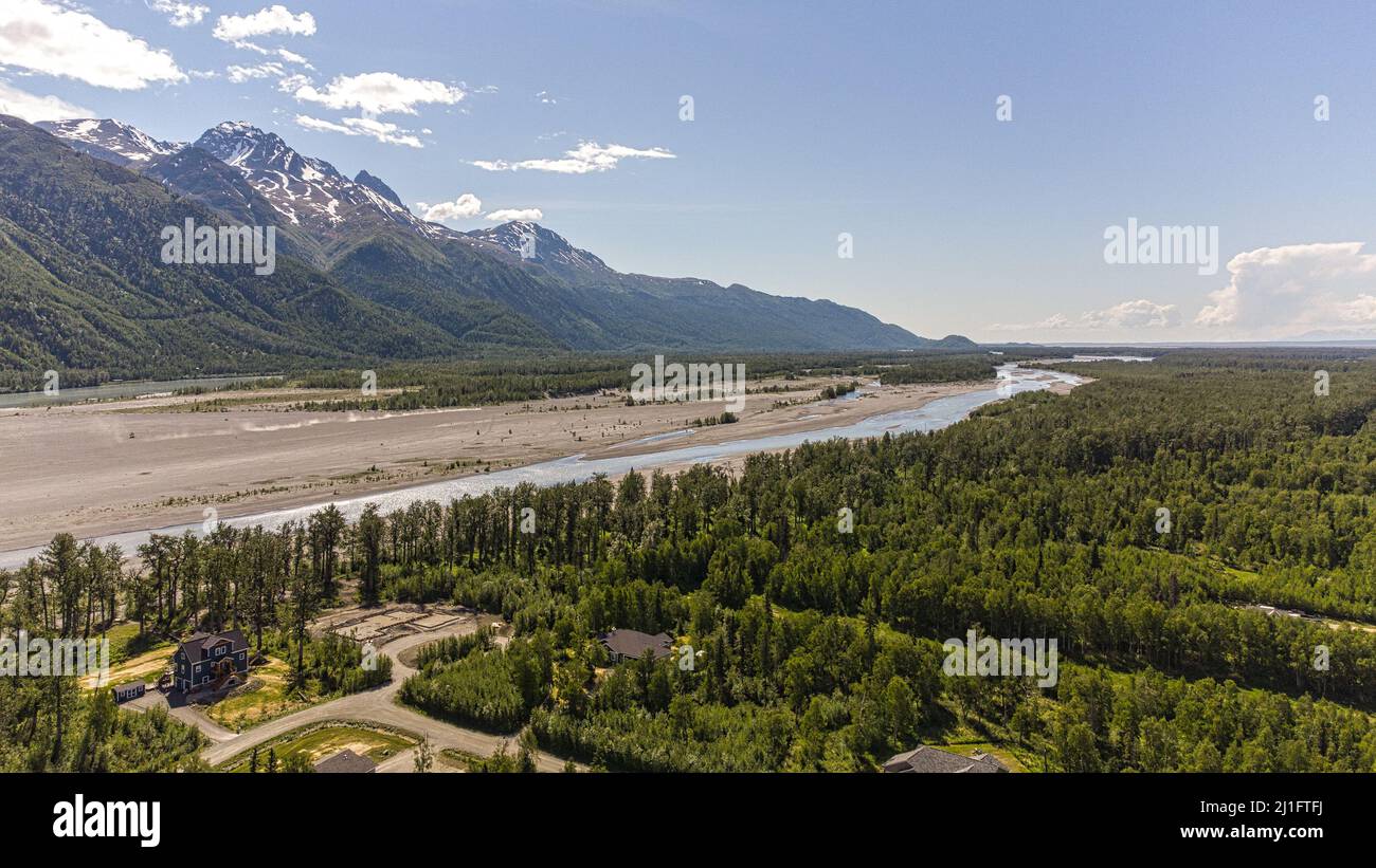 Palmer alaska aerial hi-res stock photography and images - Alamy