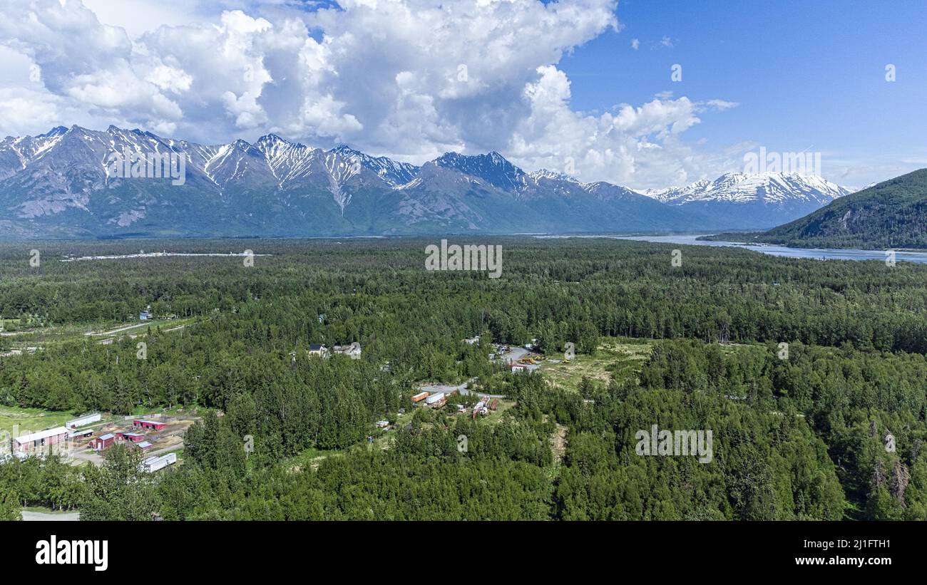 Palmer alaska aerial hi-res stock photography and images - Alamy