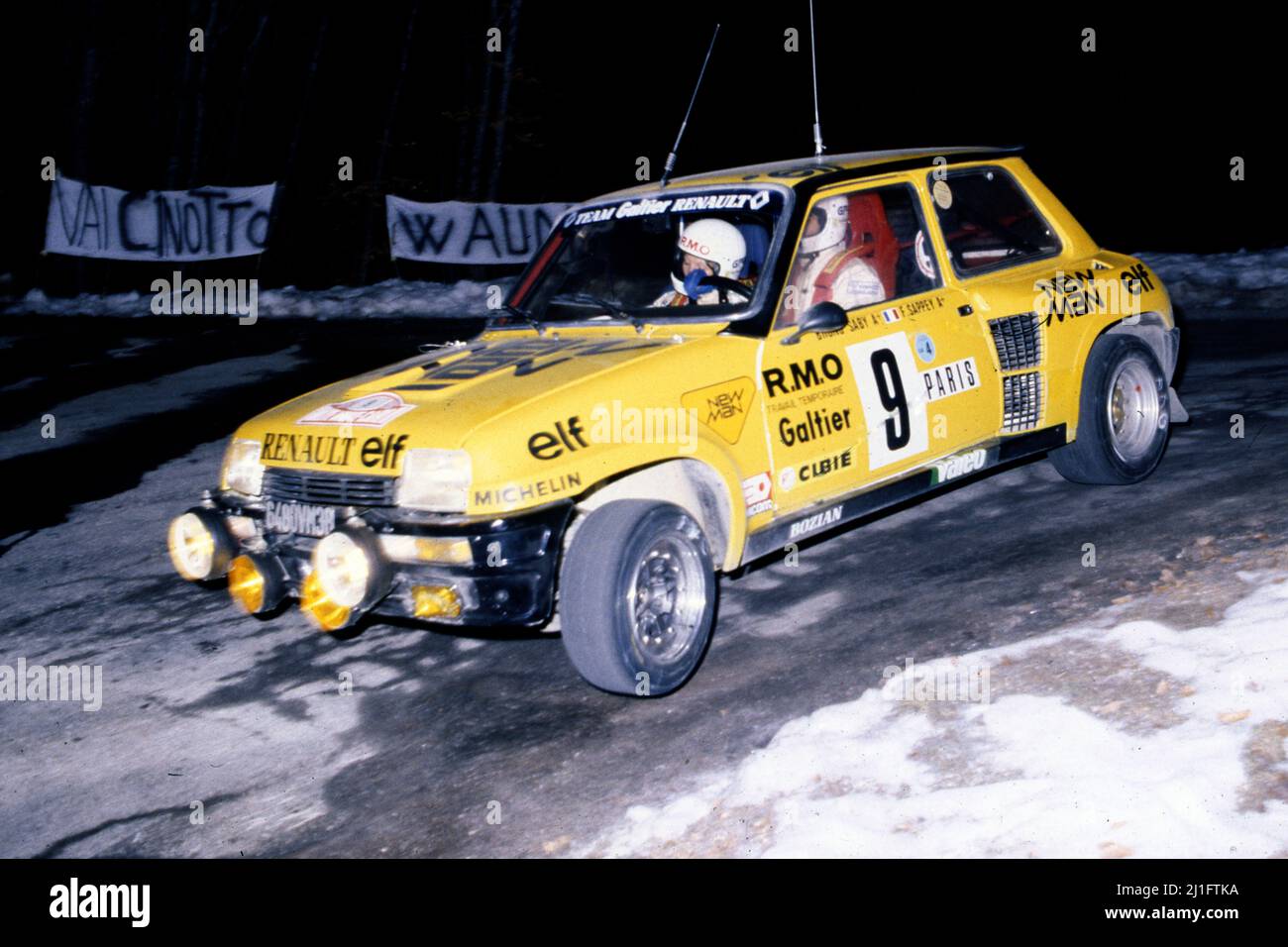 Bruno Saby (FRA) Francoise Sappey (FRA) Renault 5 Turbo Gr4 Team Galtier Renault Bozian Stock ...