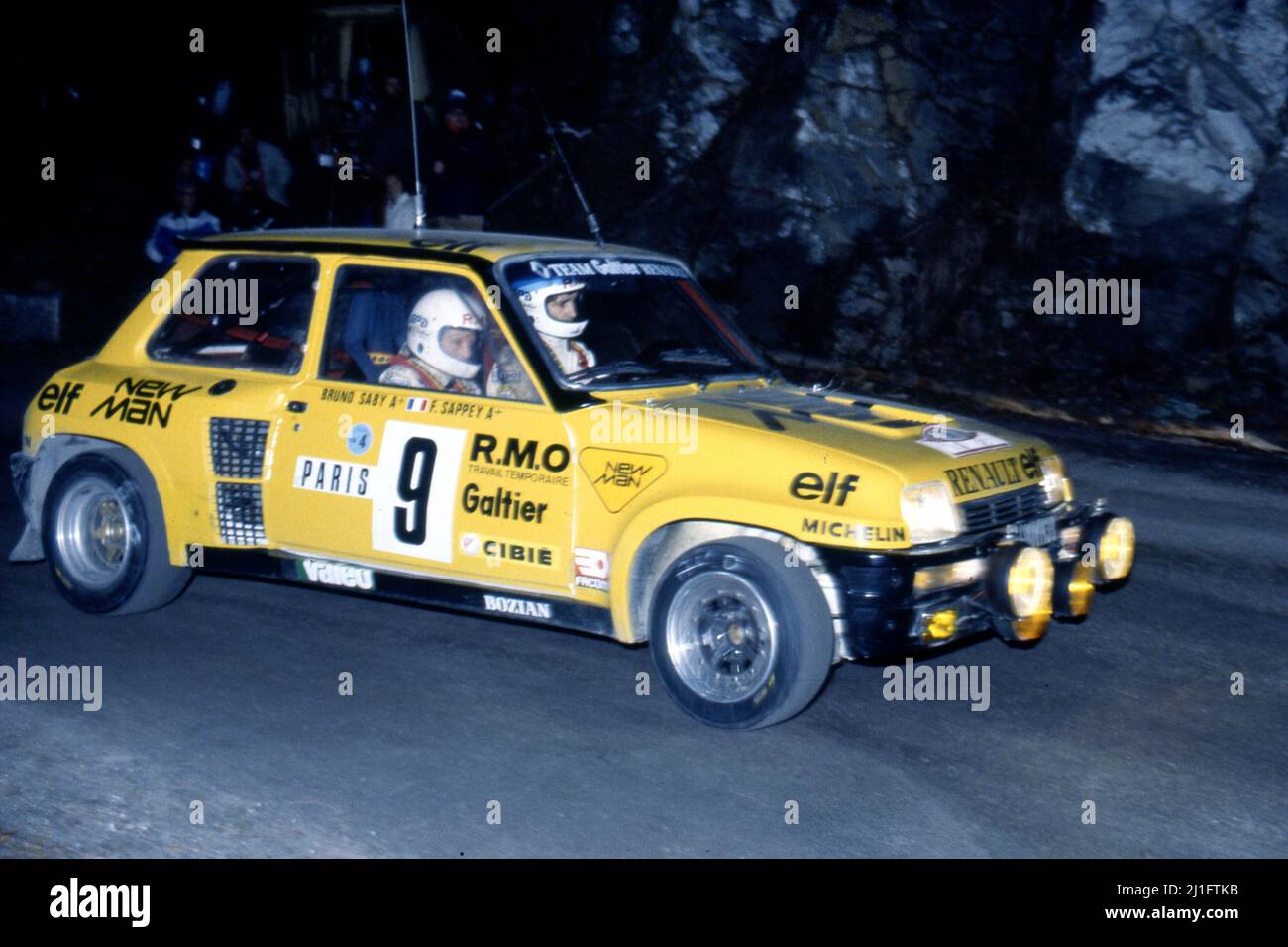 Bruno Saby (FRA) Francoise Sappey (FRA) Renault 5 Turbo Gr4 Team Galtier Renault Bozian Stock ...