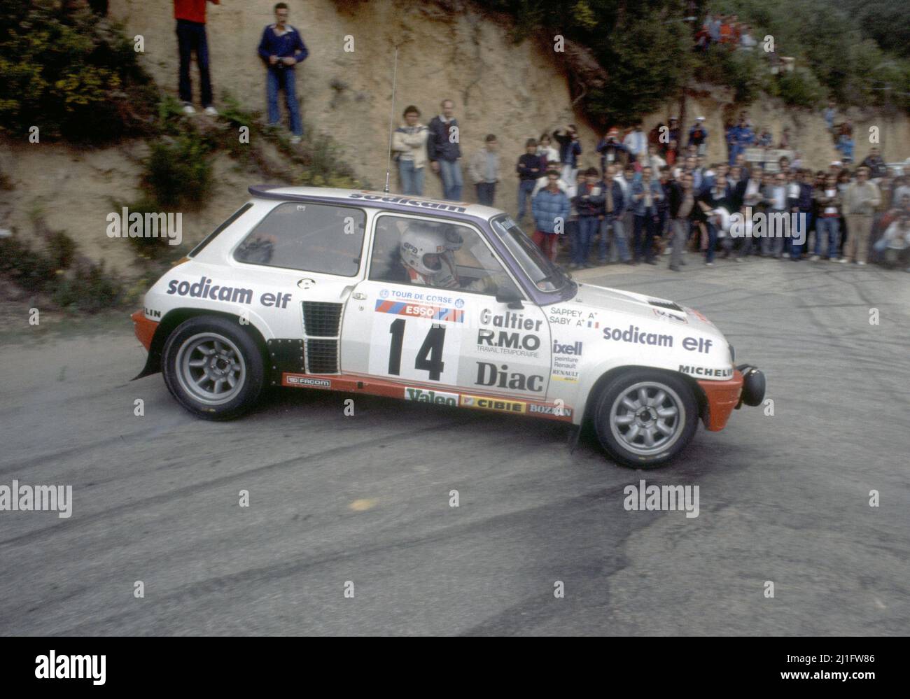 Bruno Saby (FRA) Francoise Sappey (FRA) Renault 5 Turbo Gr4 Sodicam Elf ...