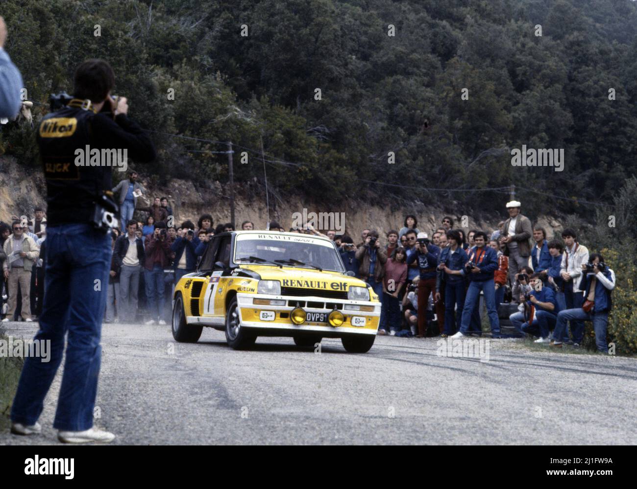 Jean Ragnotti (FRA) Jean-Marc Andrie (FRA) Renault 5 Turbo Gr4 Renault ...